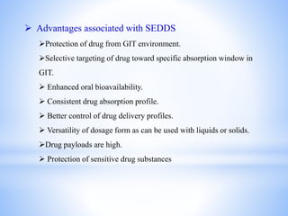 Self emulsifying drug delivery system in solubility enhancement | PPTX