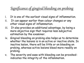 clinical features of gingivitis | PPTX