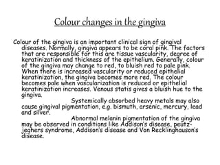 clinical features of gingivitis | PPTX