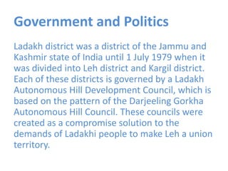 Ladakh presentation | PPTX
