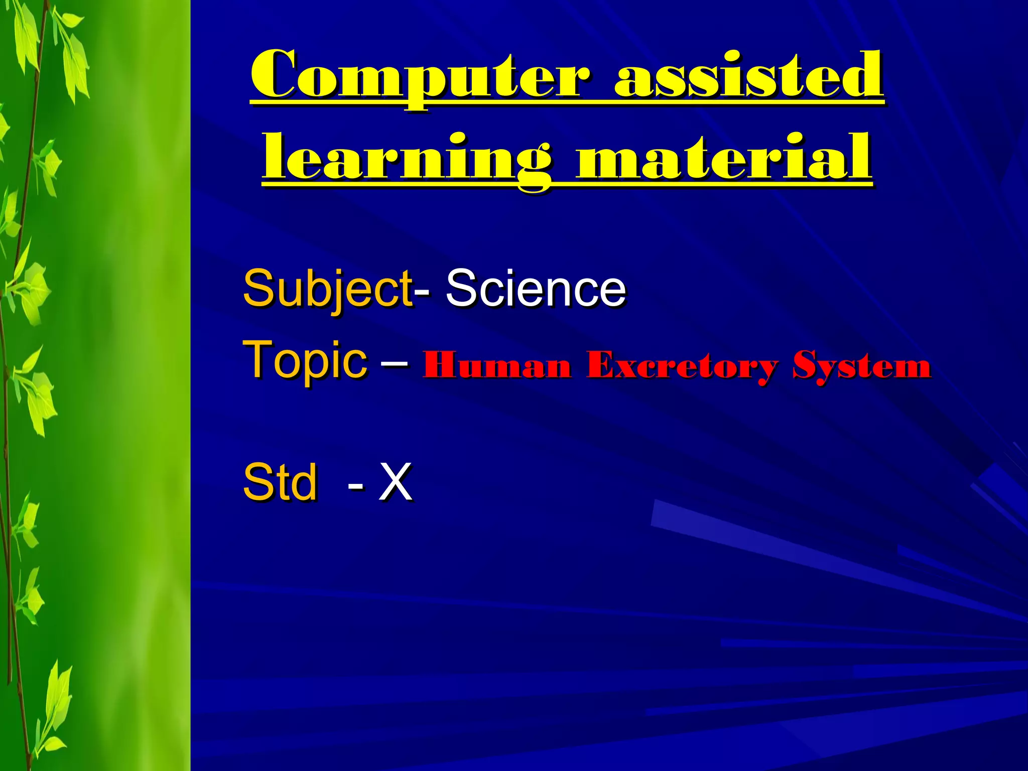 excretory system ppt | PPT