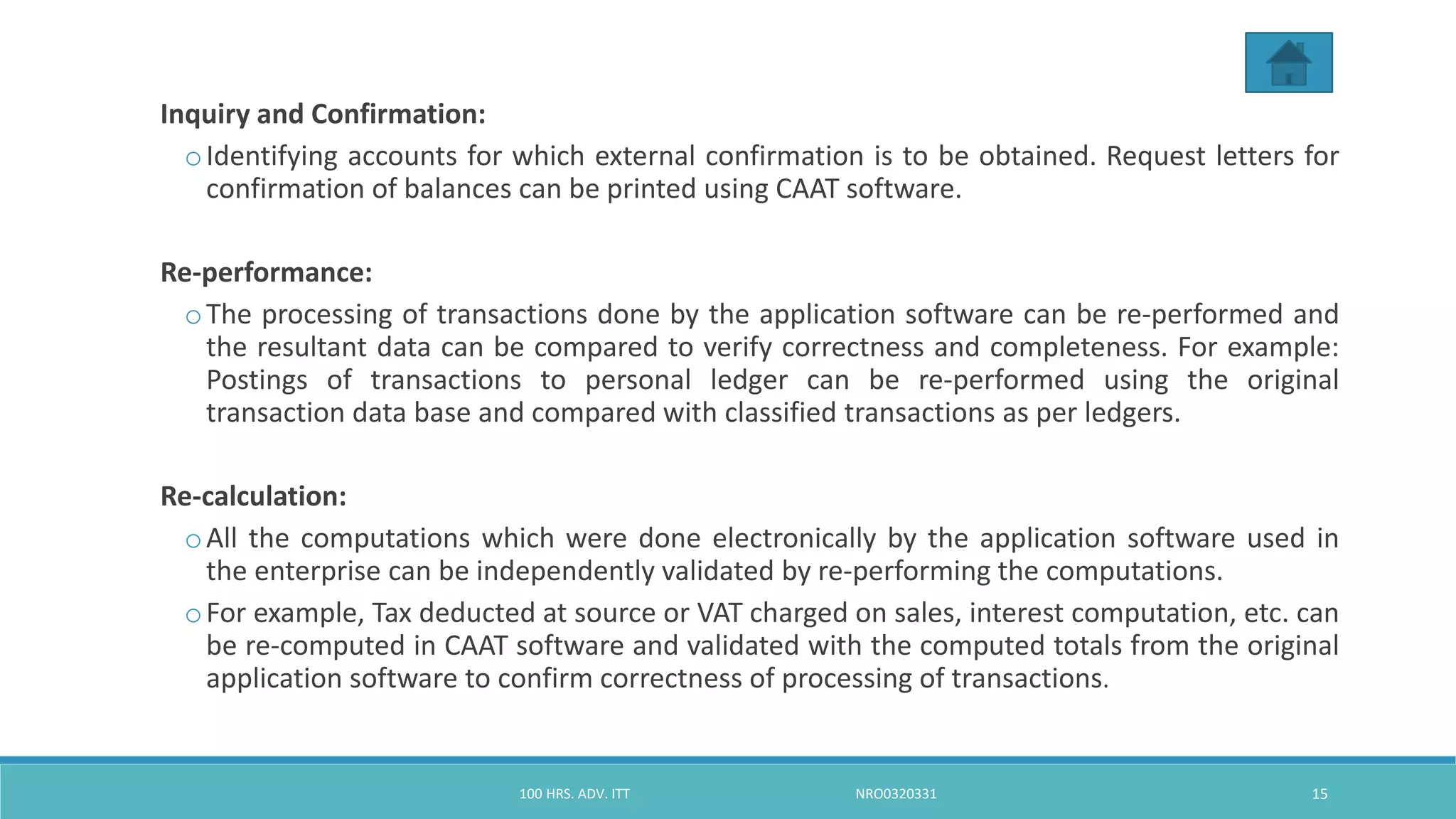 CAAT - Data Analysis and Audit Techniques | PDF