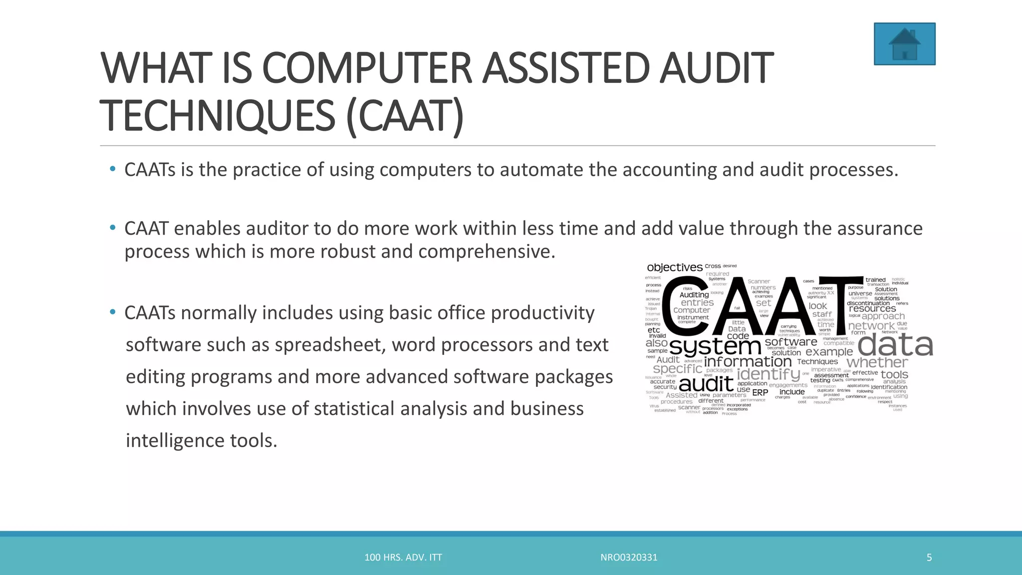 CAAT - Data Analysis and Audit Techniques | PDF
