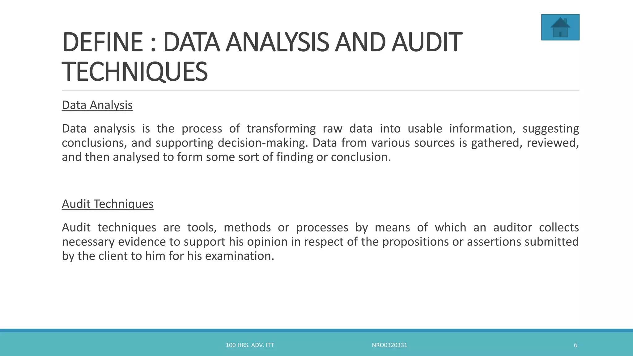 CAAT - Data Analysis and Audit Techniques | PDF
