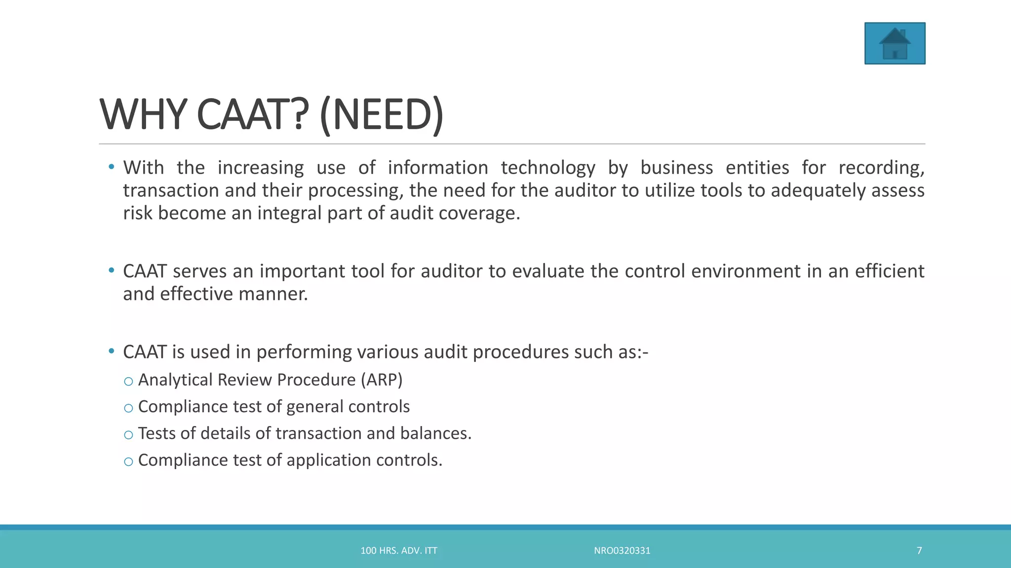 CAAT - Data Analysis and Audit Techniques | PDF