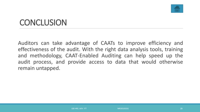 CAAT - Data Analysis and Audit Techniques | PDF