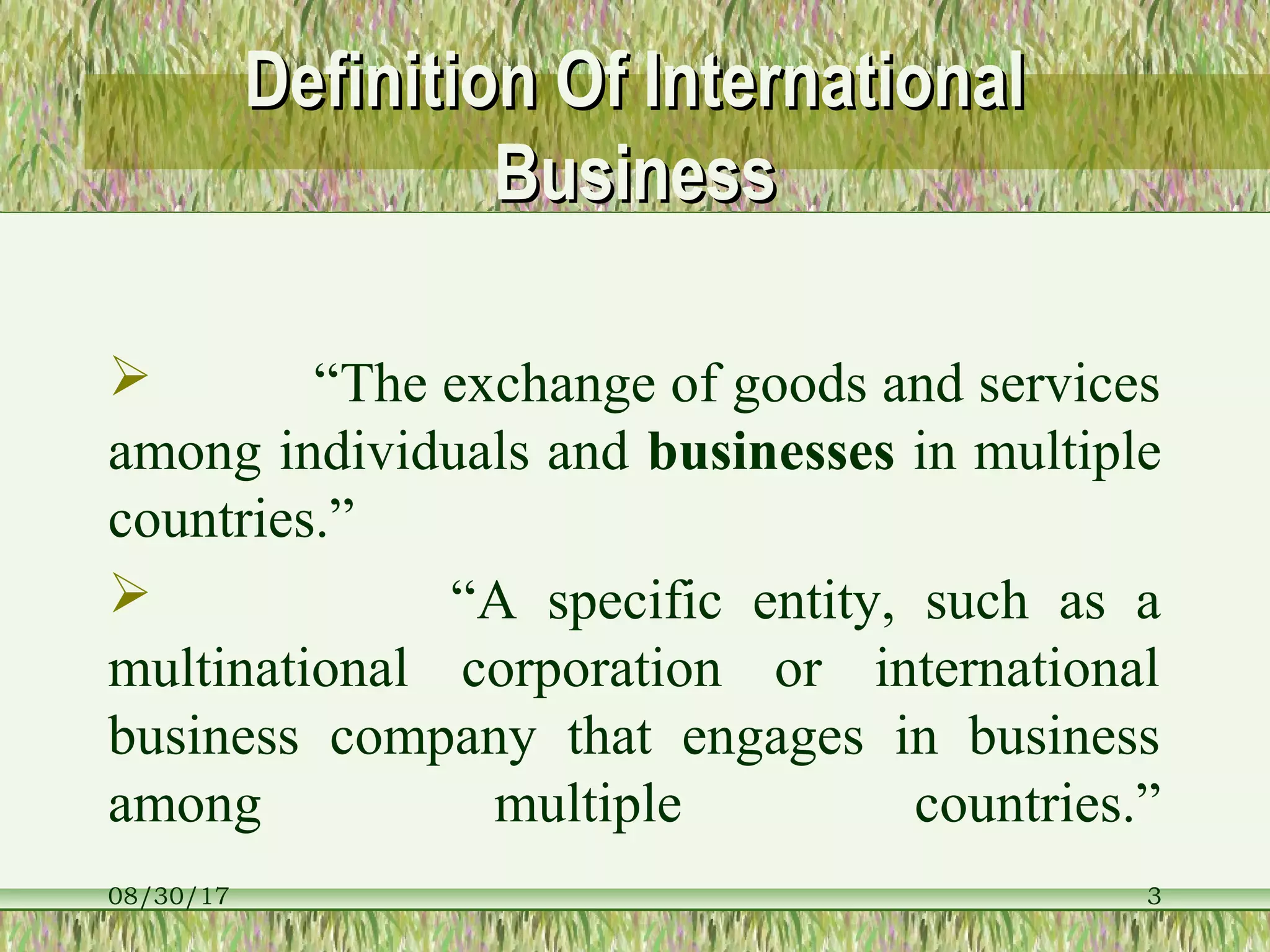 factor affecting international business | PPT