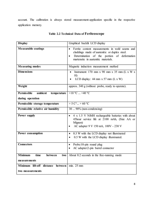 weld metal temperature measurement device | DOCX | Chemistry | Science