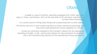 Crawler Mounted crane | PPTX