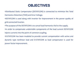 POWER QUALITY IMPROVEMENT BY DSTATCOM | PPTX