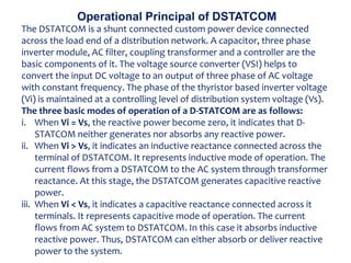 POWER QUALITY IMPROVEMENT BY DSTATCOM | PPTX
