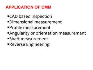 APPLICATION OF MECHATRONICS IN CMM | PPT
