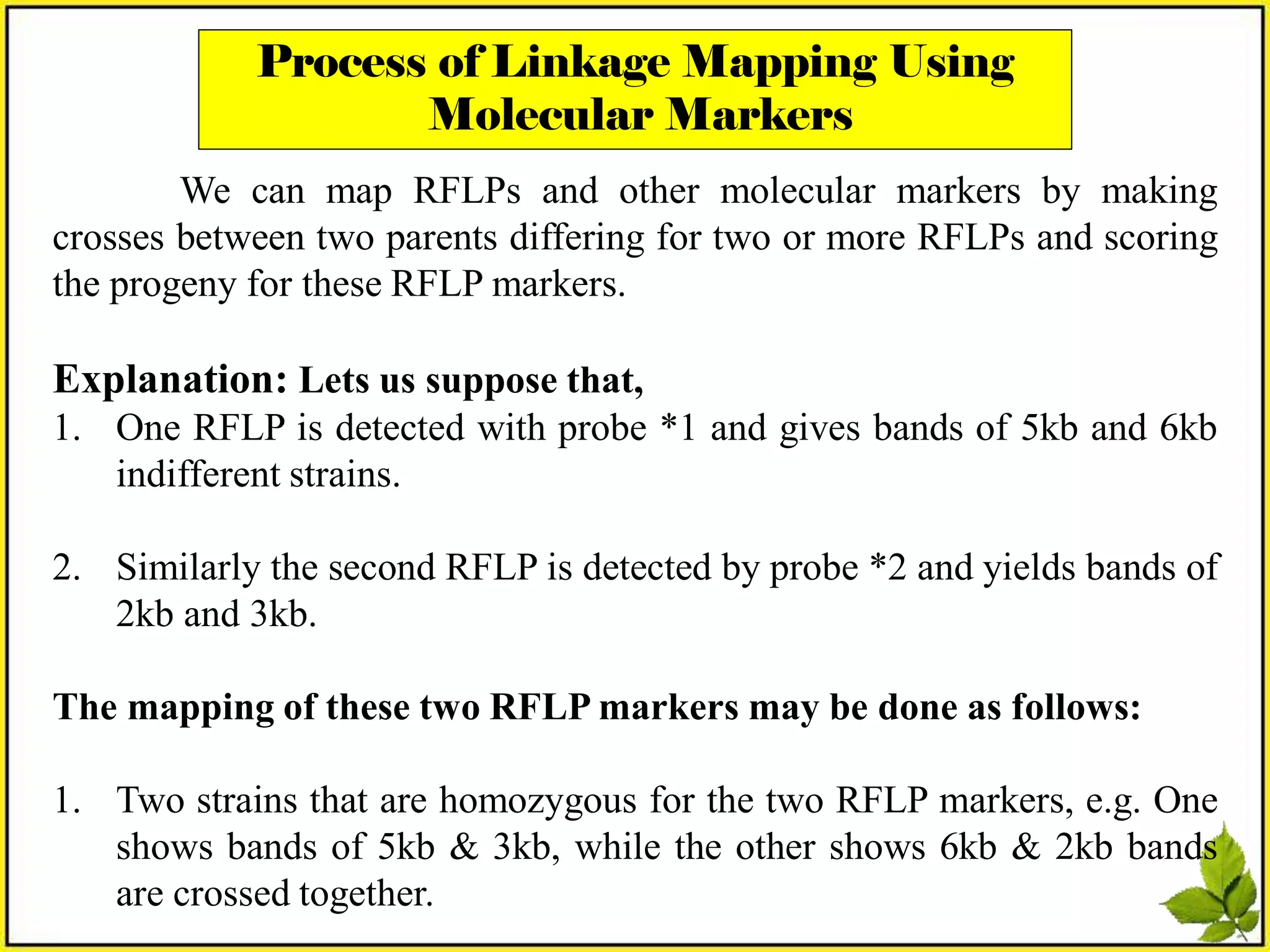 Gene Mapping Methods:Linkage Maps & Mapping with Molecular Markers | PDF