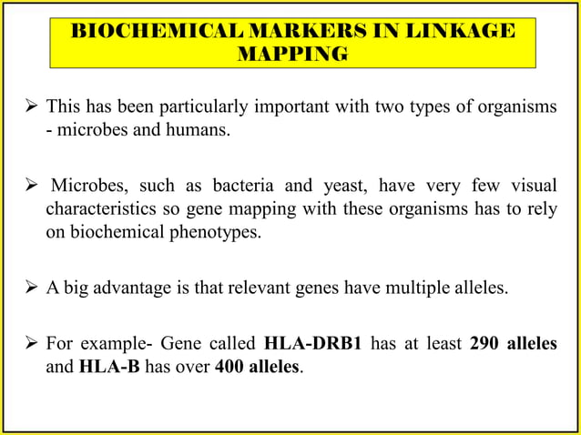 Gene Mapping Methods:Linkage Maps & Mapping with Molecular Markers ...