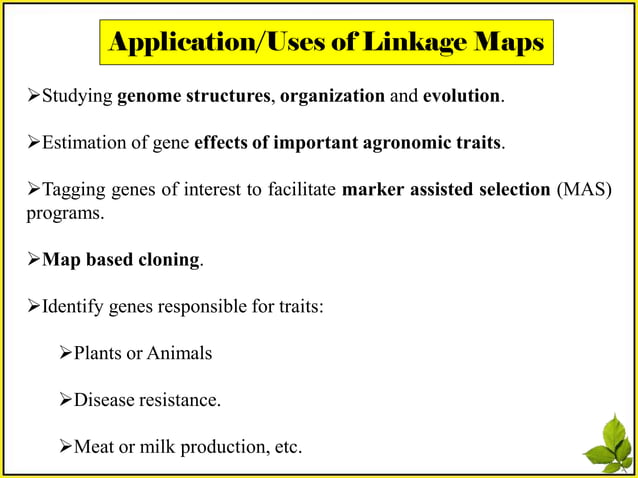 Gene Mapping Methods:Linkage Maps & Mapping with Molecular Markers ...
