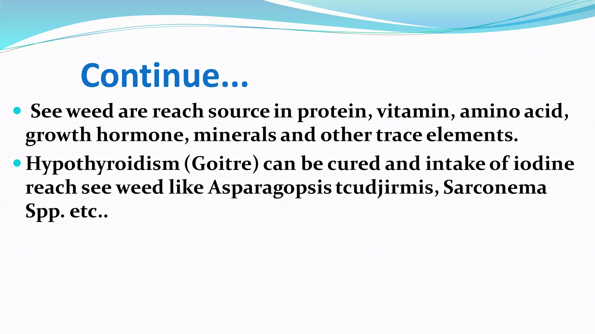 Utilization Of Seaweeds | PDF