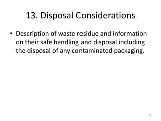 Material Safety Data Sheet A Guidelines for Chemical Study | PPT