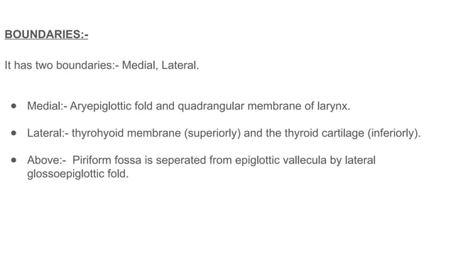 Piriform fossa Piriform fossa anatomy .pptx