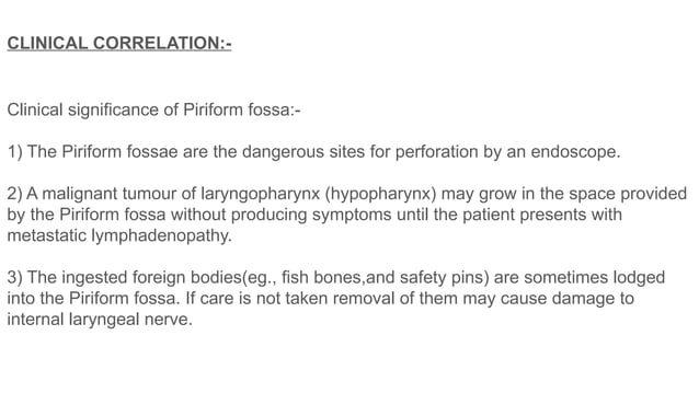 Piriform fossa Piriform fossa anatomy .pptx