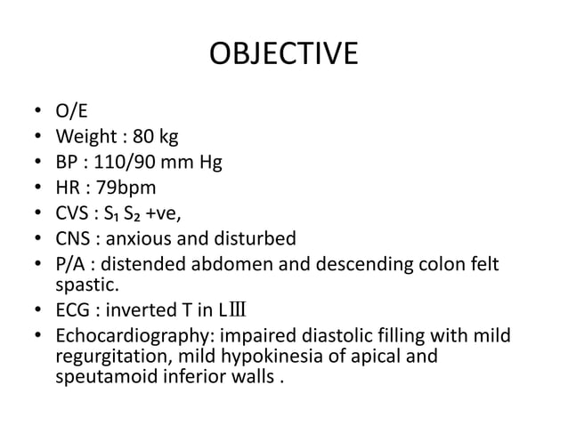 Case Presentation in SOAP format on Ischemic Heart Disease with Acute ...