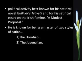 Roll no 2 jonathan swift. | PPT