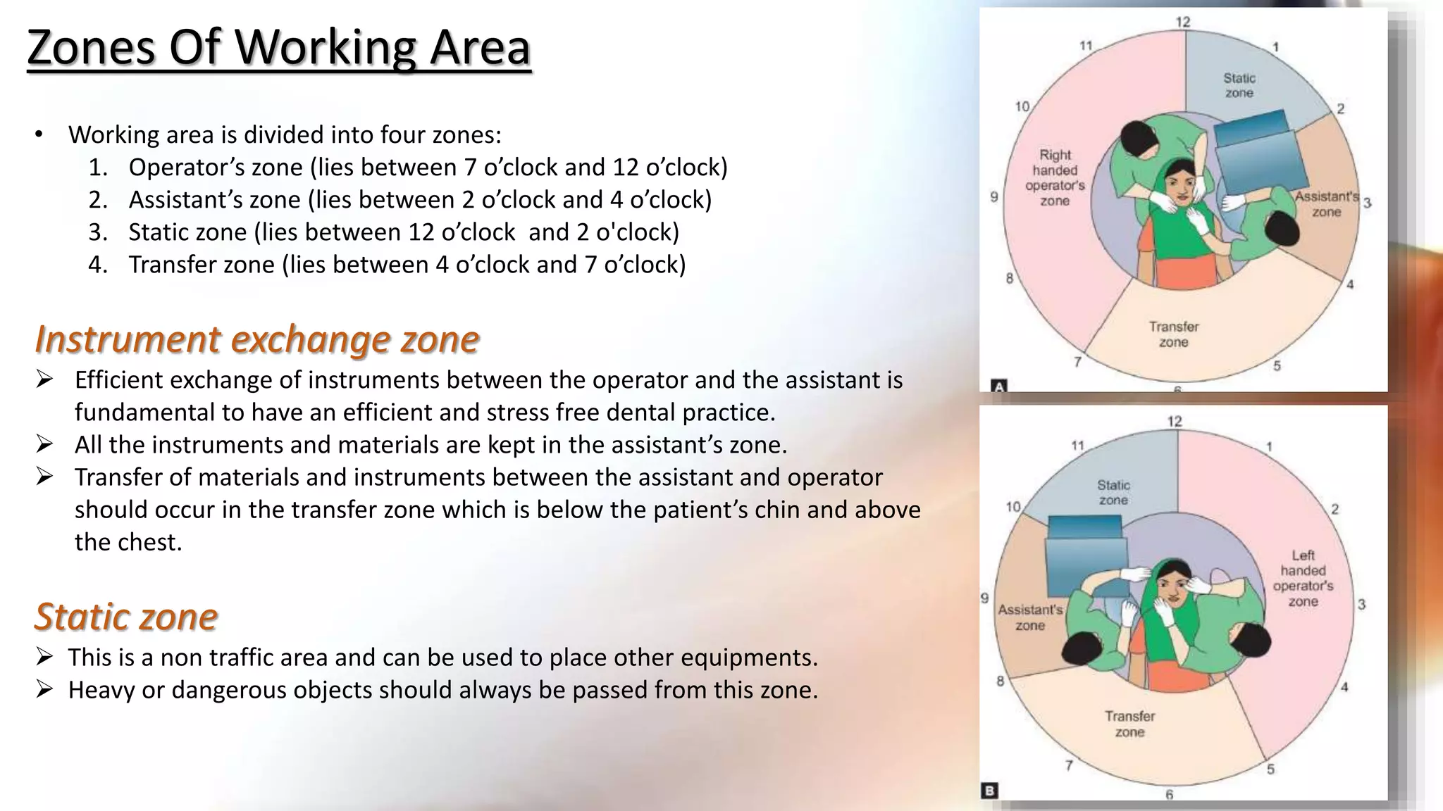 Dental chair, patient and operator position | PPTX