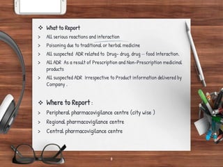 Detection and Reporting of Adverse Reaction | PPTX