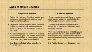 BIOINVASION INVASIVE SPECIES, NATIVE SPECIES, EXOTIC SPECIES | PPTX
