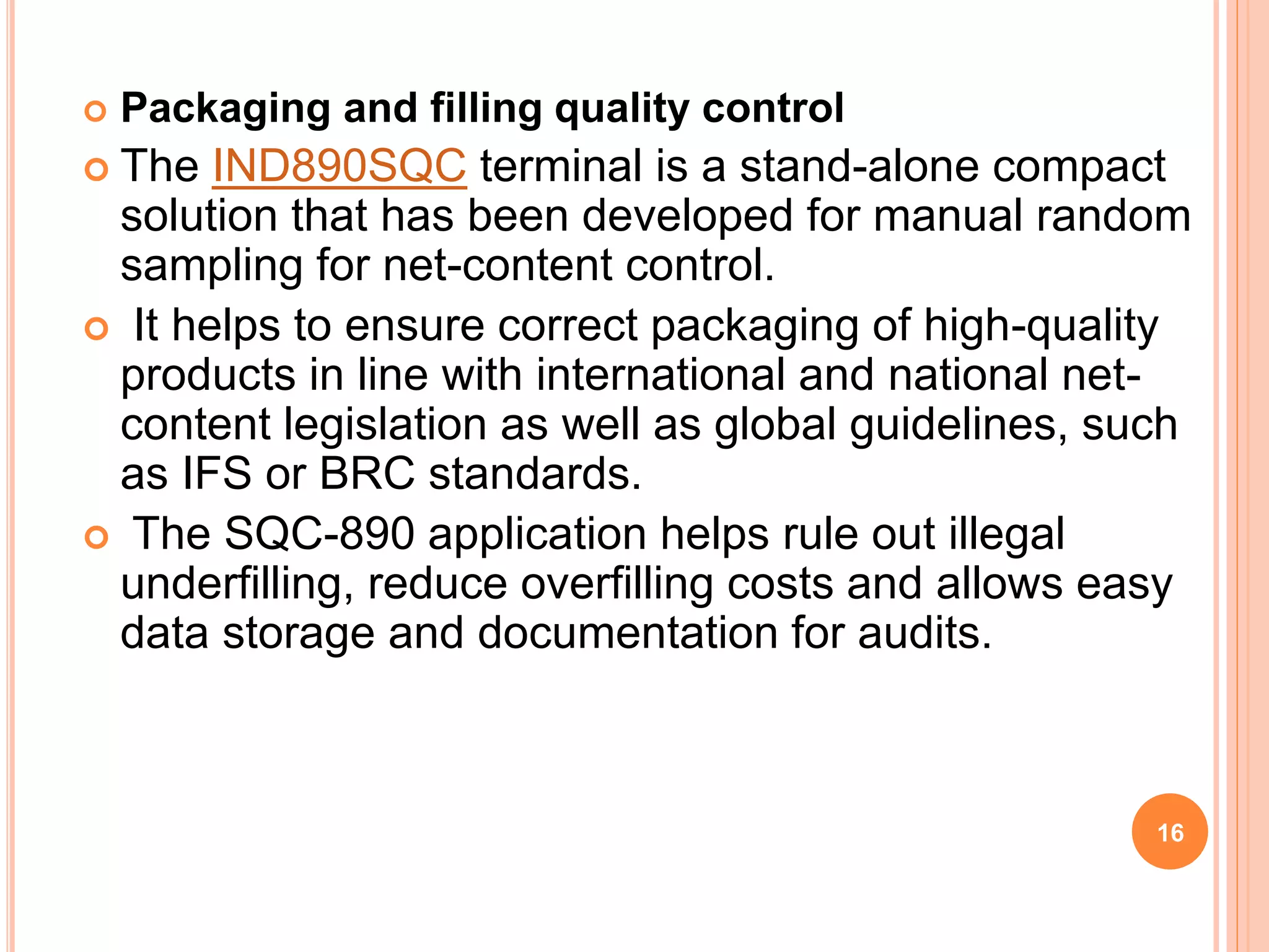 Quality control of packaging Material and filling Equipment | PPTX