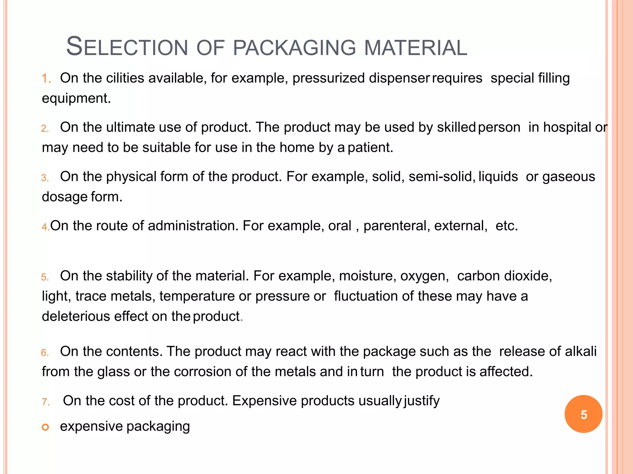 Quality control of packaging Material and filling Equipment | PPTX