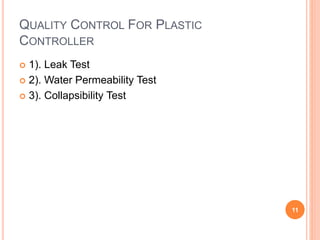 Quality control of packaging Material and filling Equipment | PPTX