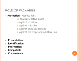 Quality control of packaging Material and filling Equipment | PPTX
