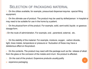 Quality control of packaging Material and filling Equipment | PPTX
