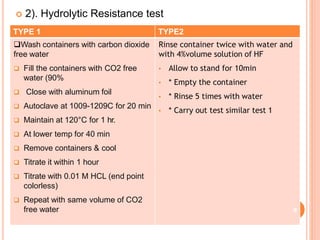 Quality control of packaging Material and filling Equipment | PPTX