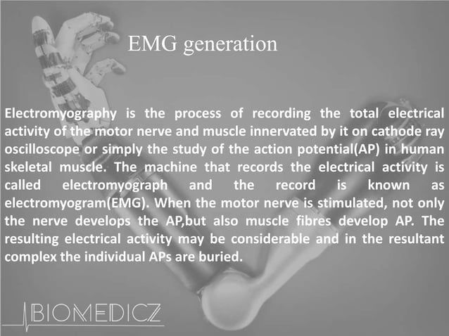 Bionic Arm Using EMG Processing | PPTX