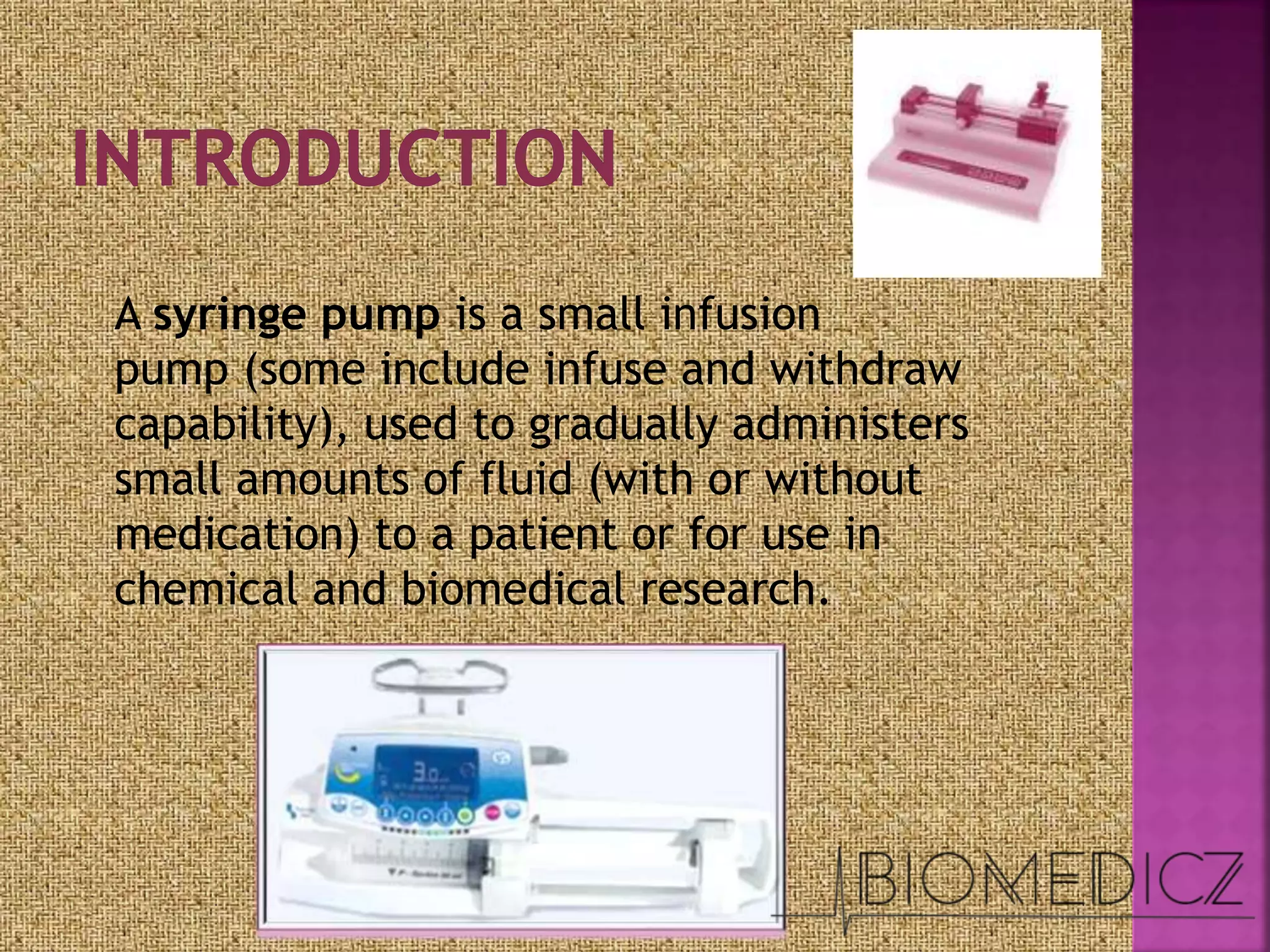 Syringe Pump | PPTX