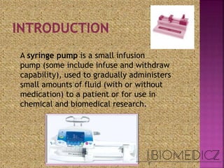 Syringe Pump | PPTX
