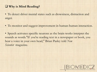 Mind Reading Device | PPTX
