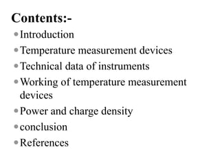 weld metal temperature measurement device ppt | PPTX
