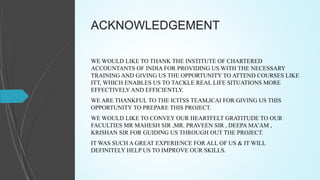 ROLL NO 1 TO 9(G1) USE OF EXCEL IN CA PROFESSION (Final Draft).pptx
