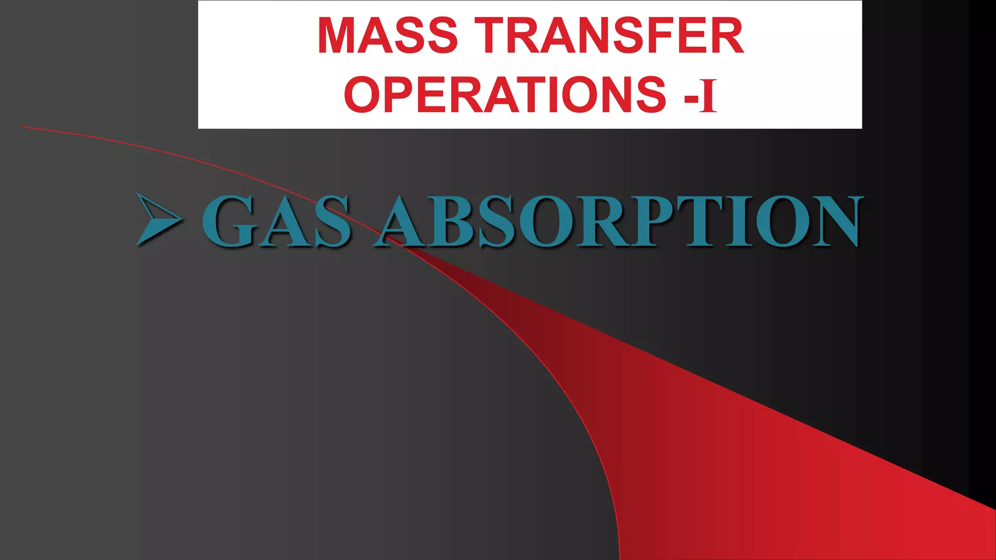gas absorption | PPTX