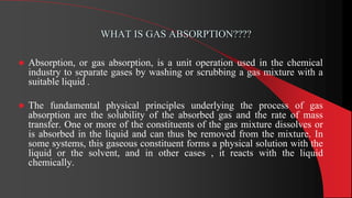 gas absorption | PPTX