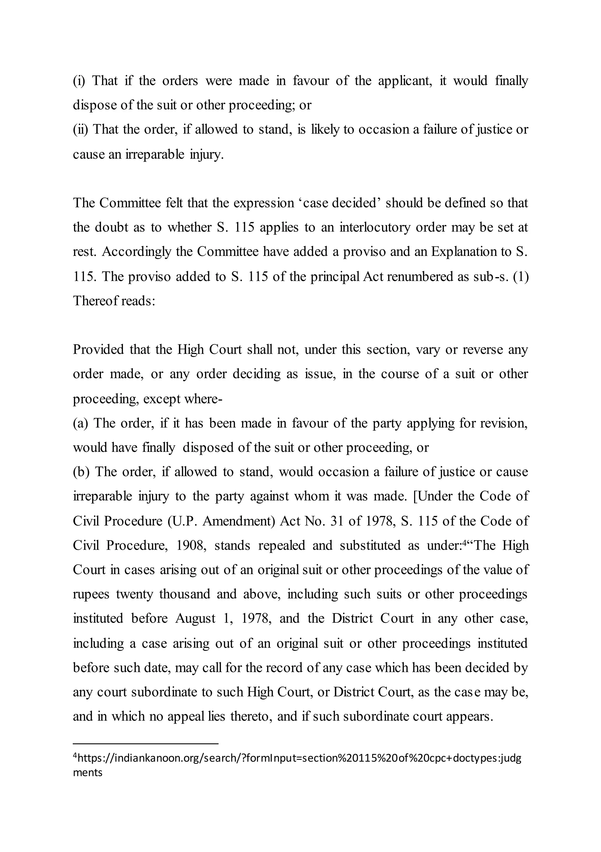 code of criminal procedure section 115 cpc revision | DOCX