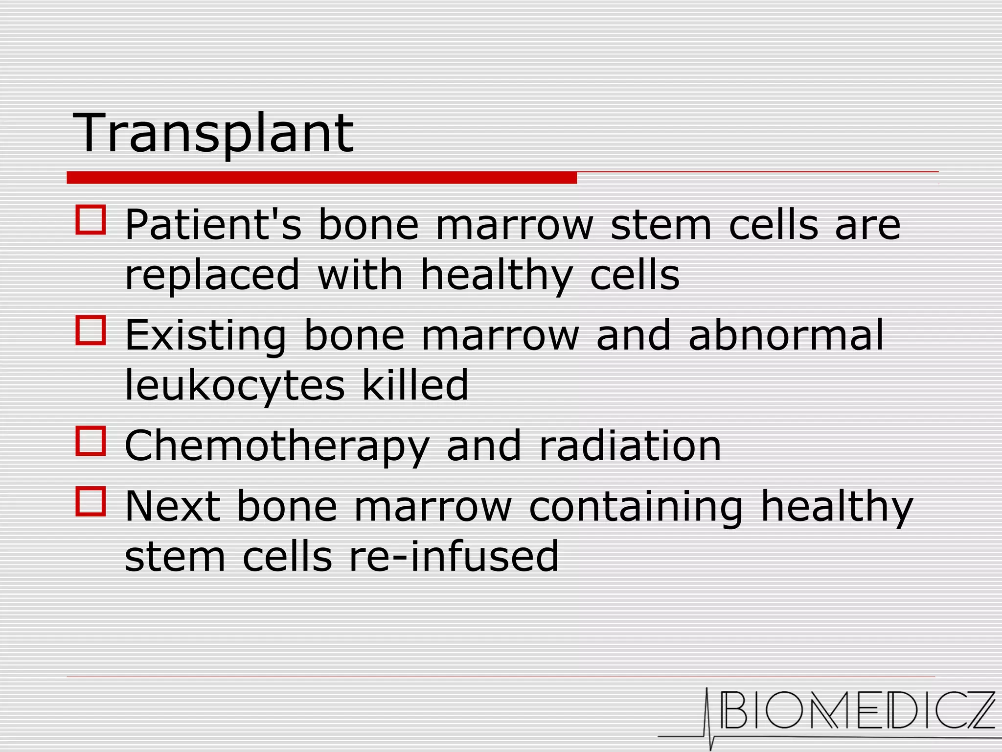 Bone Marrow Transplant in Oncology | PPT