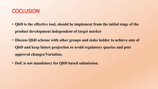 QUALITY BY DESIGN(QBD)TRANSFORMING DRUG DEVELOPMENT.pptx