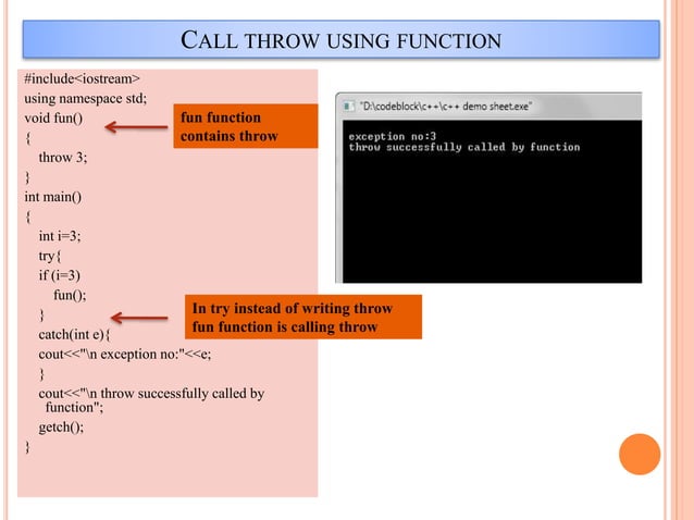 Exception Handling In C Ppt