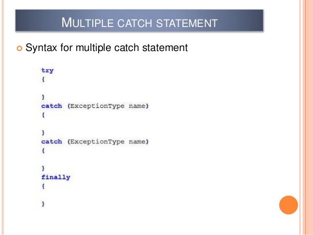 Exception Handling In C 