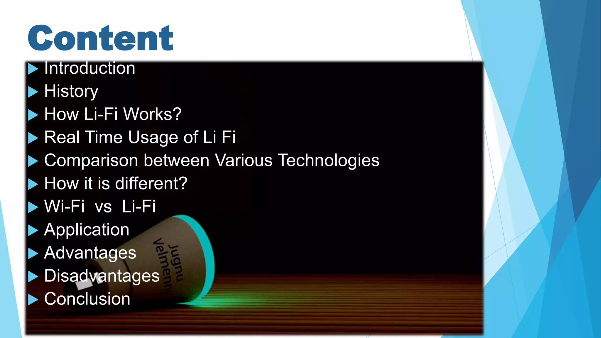 LI FI smart technology by DEBRAJ | PPTX