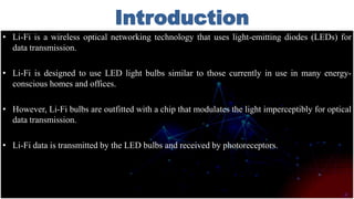 LI FI smart technology by DEBRAJ | PPTX