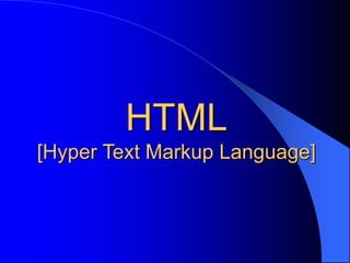 HTML Tags | PPT